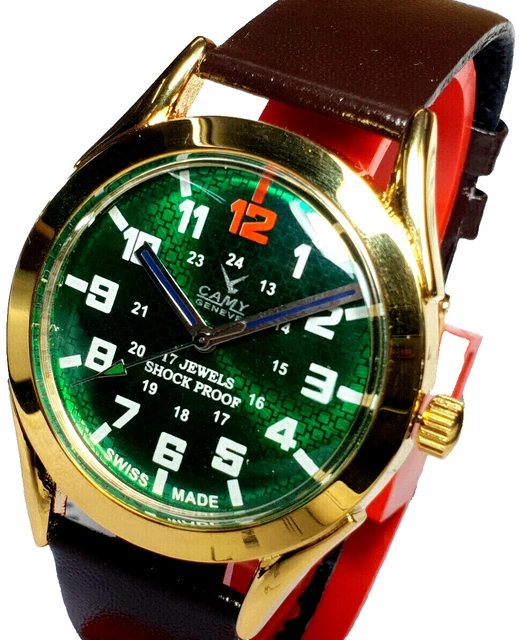 VINTAGE = RARE 1970S Refurbished Camy Geneve Swiss Made Wristwatch Free ...