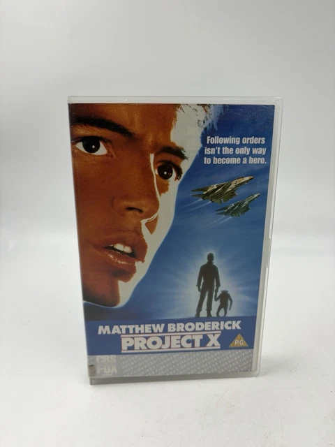 PROJECT X (1987) VHS BIG BOX EX-RENTAL MATTHEW BRODERICK VERY RARE £49. ...