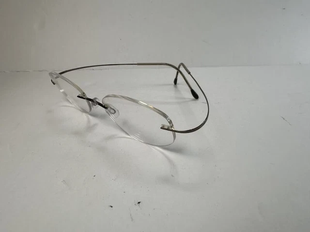 SILHOUETTE TITANIUM HINGELESS Rimless Bronze Eyeglasses Frames ..-19 ...
