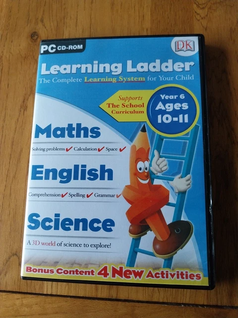 LEARNING LADDER YEAR 6 Ages 10-11 PC CD ROM - Free P&P £3.99 - PicClick UK