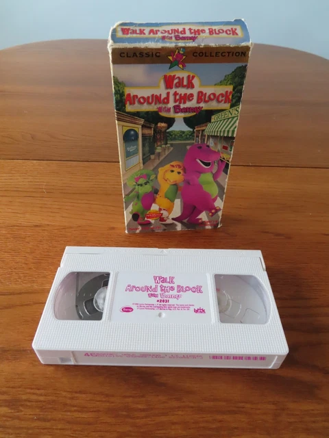 WALK AROUND THE Block With Barney~Vhs, 1999~Classic Collection~Ages 1-8 ...