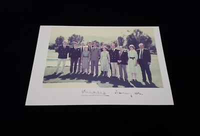 KING CHARLES III Signed Prince Wales Autograph Royal Presentation ...