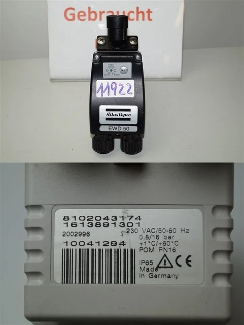 ATLAS COPCO EWD 50 Purgeur EWD50 EUR 262,50 - PicClick FR