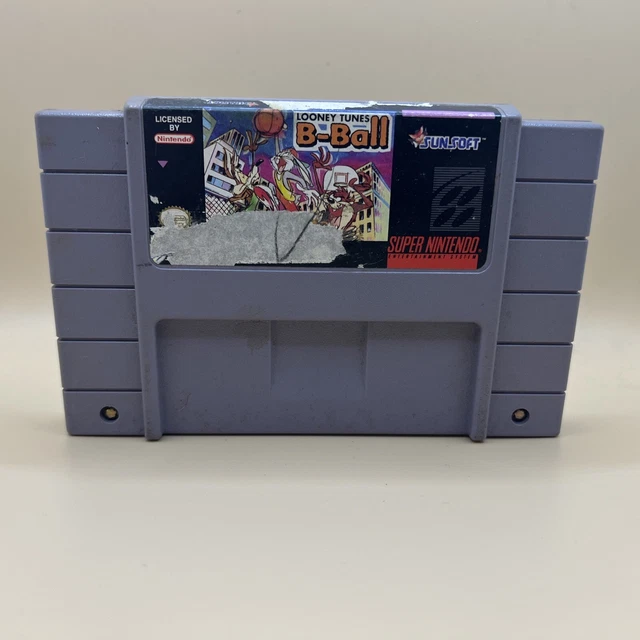 LOONEY TUNES B-BALL (Super Nintendo 1995) SNES Authentic and Tested $35 ...