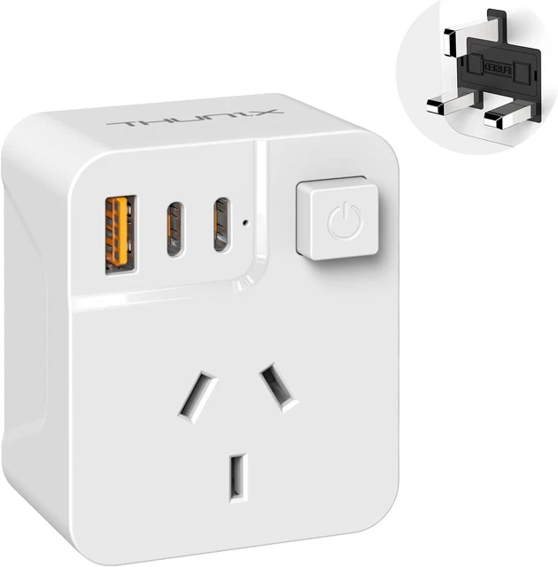 TRAVEL ADAPTER UK, AU to UK Universal Travel Plug Adaptor with Switch ...