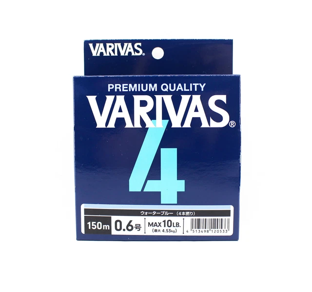 VARIVAS P.E LINE Varivas 4 X4 Blue 150m P.E 0.6 Max 10lb (0533) EUR 22 ...
