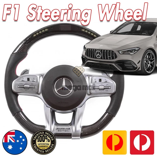FOR MERCEDES AMG E63 S63 C63 Cls63 G63 Glc Cla Carbon Fiber Black Steering Wheel $1,930.00 ...