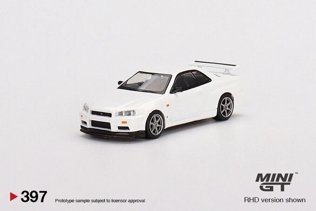MINI GT NISSAN Skyline GT-R R34 V-Spec N1 White - Scale 1:64 EUR 16,66 ...