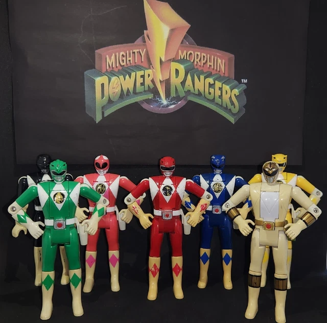 MIGHTY MORPHIN POWER Rangers MMPR Helmet Racers Rare White Ranger 1994 ...