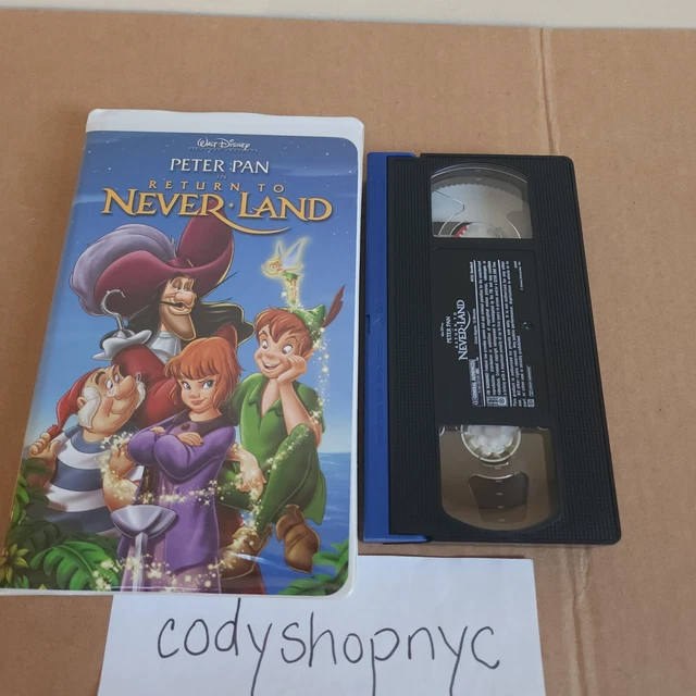 WALT DISNEY PETER Pan In Return To Never Land VHS Tape Clamshell 2002 ...