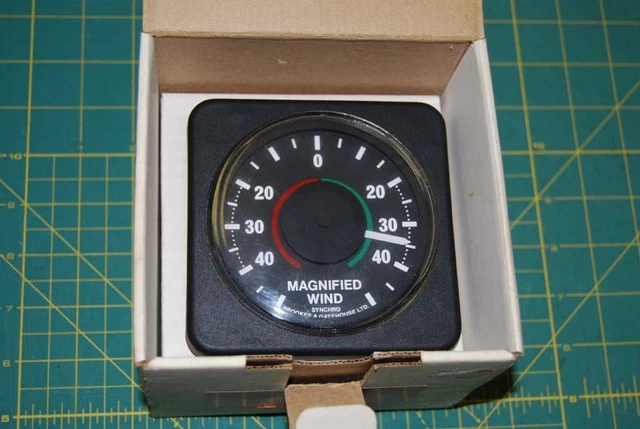 B & G Brooks and Gatehouse synchro magnified analog wind speed gauge ...