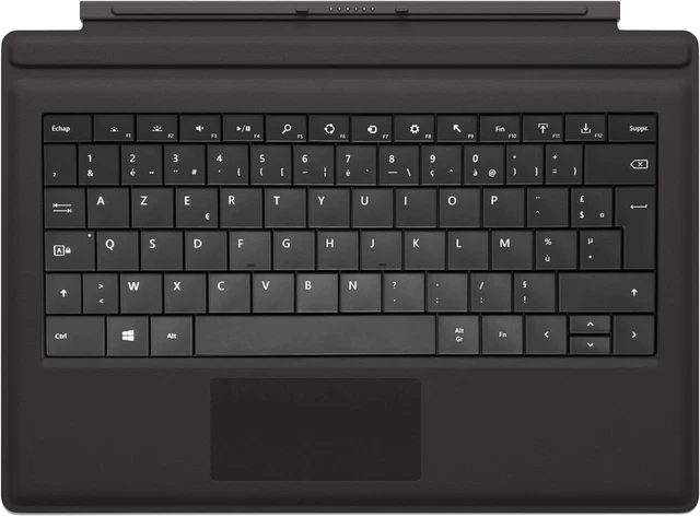 MICROSOFT SURFACE PRO Type Cover AZERTY Keyboard Layout - Black EUR 69 ...
