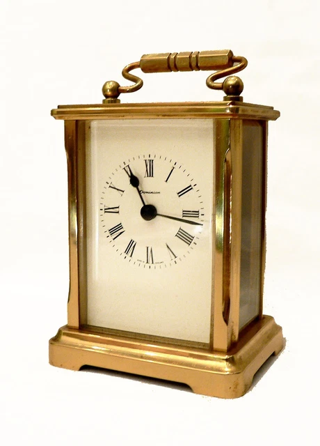 A VINTAGE DOMINION Clock Co. English Carriage Clock £59.99 - PicClick UK