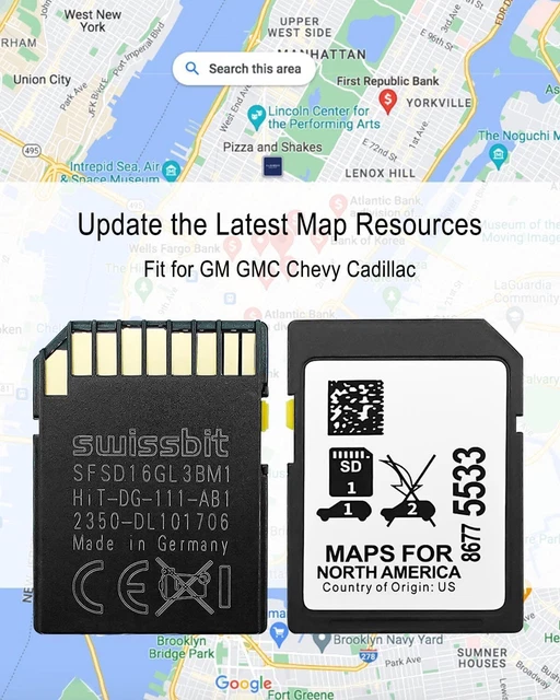 LATEST 2023 GPS Navigation Sd Card Map Usa Gm 86775533 $59.53 - PicClick AU
