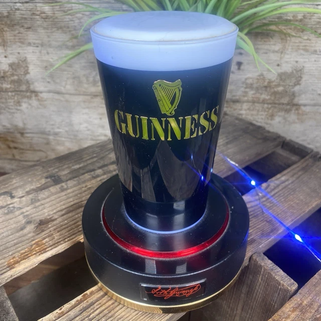 1980S GUINNESS BAR Top Pub Pump Font LED Light Converted Man Cave Pub ...