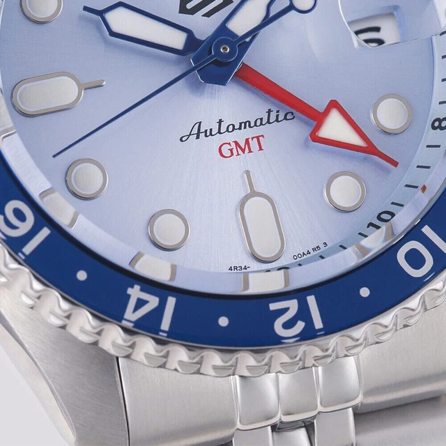 SEIKO 5 SPORTS Automatic GMT Ice Blue Limited Edition 1000pcs Watch ...