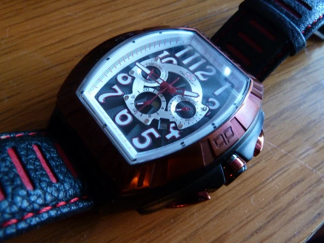 MENS DELOREAN CHRONOGRAPH Automatic Open Case Back Watch £95.00 ...