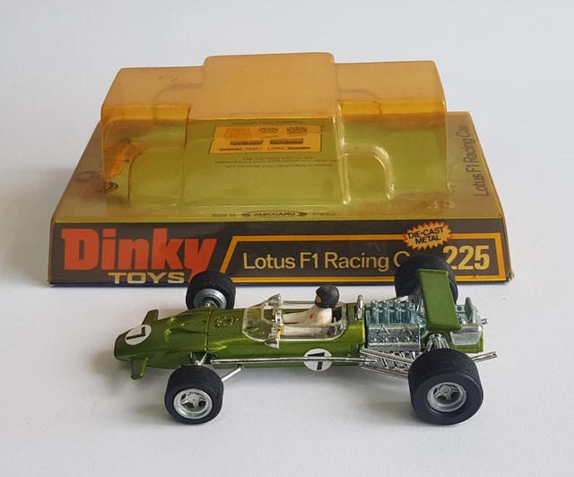 RARE 1970'S DINKY Toys No. 225, Lotus F1 Racing Car, - Superb Mint ...