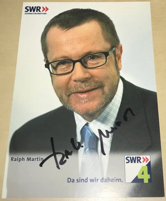 RALPH MARTIN ORIGINAL Signierte Autogrammkarte Autogramm Karte TV SWR ...