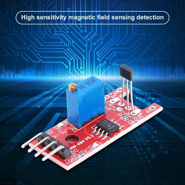 FR KY-024 4PIN Linear Magnetic Hall Sensor Speed Sensor Module for ...