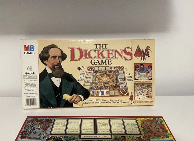 THE DICKENS GAME Vintage Board Game MB Games World of Charles Dickens ...
