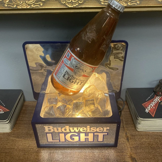 VINTAGE BUDWEISER BEER Light Display-Long Neck Bottle-Bar-Man Cave £44. ...
