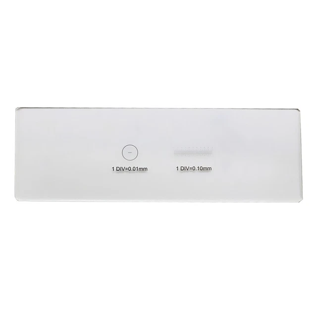 OPTICAL GLASS CALIBRATION Micrometer Slide for Microscope Applications ...
