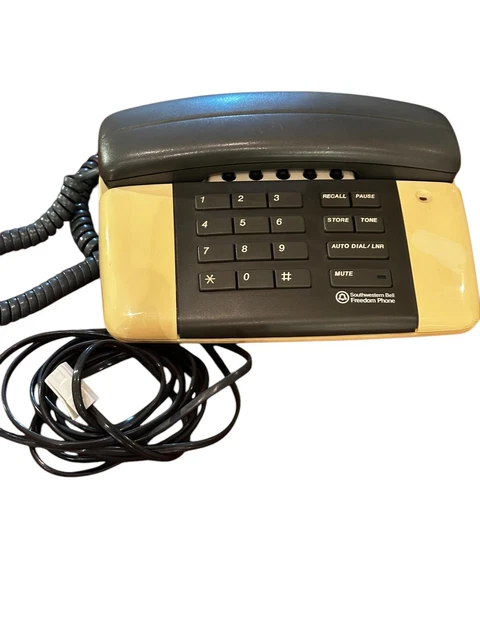 VINTAGE PUSH BUTTON Telephone Southwestern Bell Freedom Phone 2 Tone ...