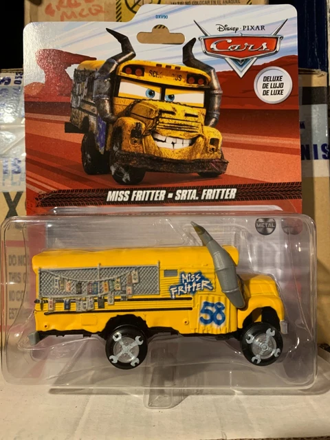 DISNEY PIXAR CARS Miss Fritter Deluxe Die cast Mattel 1.55 Scale BNIB ...