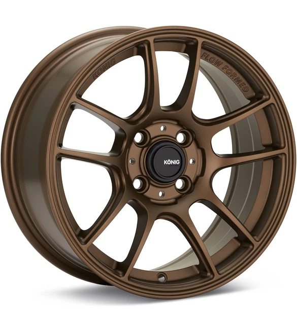 15X7 +35 KONIG Heliogram 4x100 Matte Bronze Wheels (Set of 4) EUR 796,52 - PicClick FR