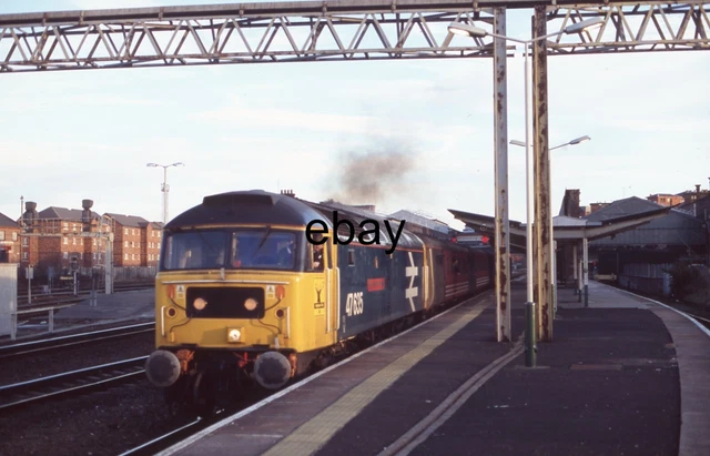 35MM RAILWAY SLIDE- BR Diesel Electric Class 47. 47635 @ Chester £3.25 ...