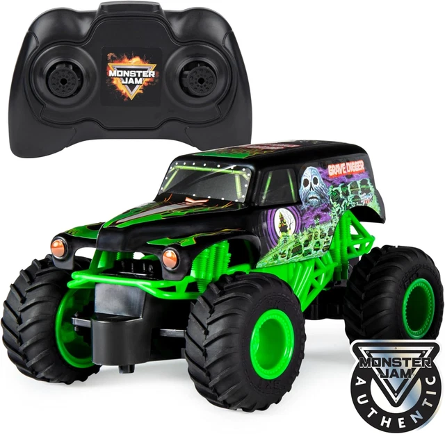 MONSTER JAM, AUTHENTIC Grave Digger RC, 1:24 Scale, 2.4 Ghz, for Ages 4 ...