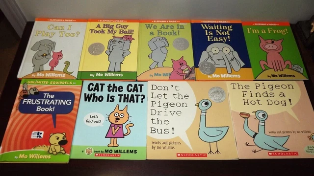 LOT DE 10 livres Mo Willems TPB/HB éléphant & cochon, pigeon & plus EUR ...