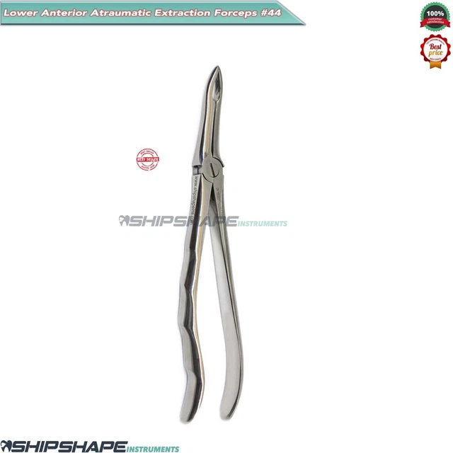 44 ATRAUMATIC MAXILLARY Forceps Surgical Lower Anterior Dental ...