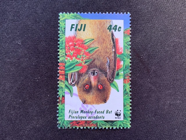 FIJI 1997 ENDANGERED Species 44C Fijian Monkey-Faced Bat - Fine Used $1 ...