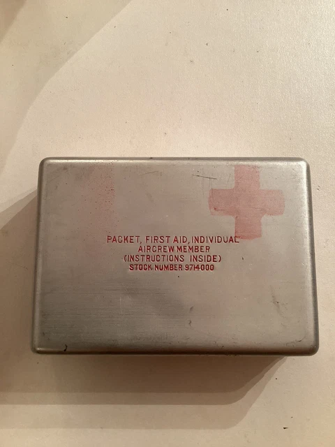 TRÈS RARE US Ww2 Packet First Aid Aircrew Number Original - Medical ...