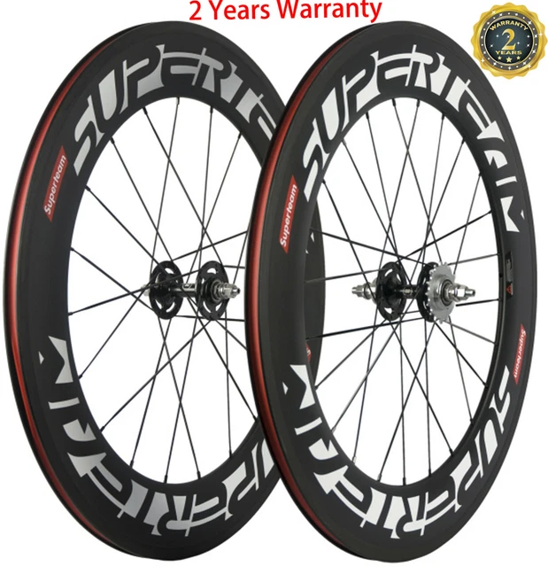 88MM CARBON WHEELS Road Bike Fixed Gear Track Bike Wheelset 700C Clincher 23mm £304.00 - PicClick UK