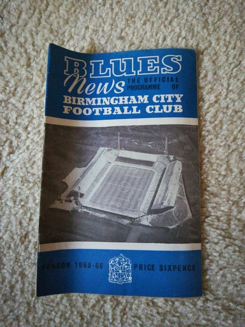 1966 BIRMINGHAM CITY Vs Derby County Football Programme £4.00 - PicClick UK