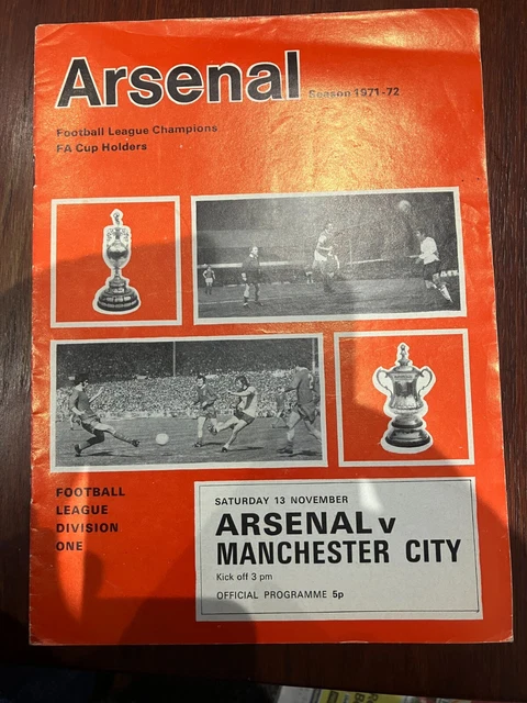 1970'S FOOTBALL PROGRAMMES Arsenal to Colchester £1.25 - PicClick UK