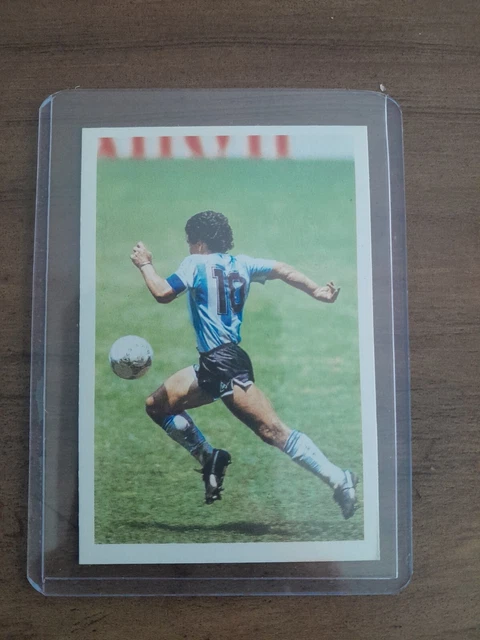 DIEGO MARADONA ROOKIE Card 1986 Football Trading Cards Argentina in ...