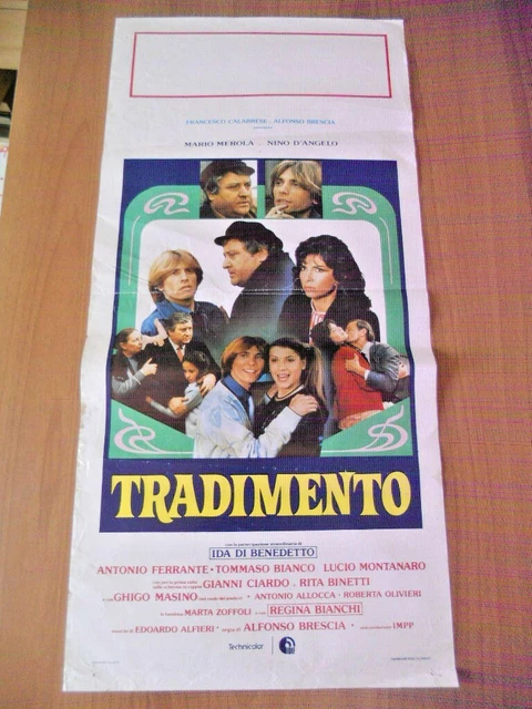 LOCANDINA TRADIMENTO 1982 Mario Merola, Nino D'Angelo, Alfonso Brescia ...