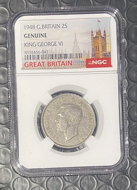 1948 G.BRITAIN - 2S 💥 Genuine King George VI 💥 NGC Great Britain Coin💥 ...