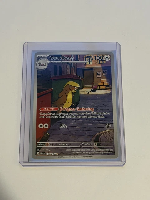 POKÉMON TCG MEGA Evolution Gumshoos Art Illustration Rare 153/132 ...