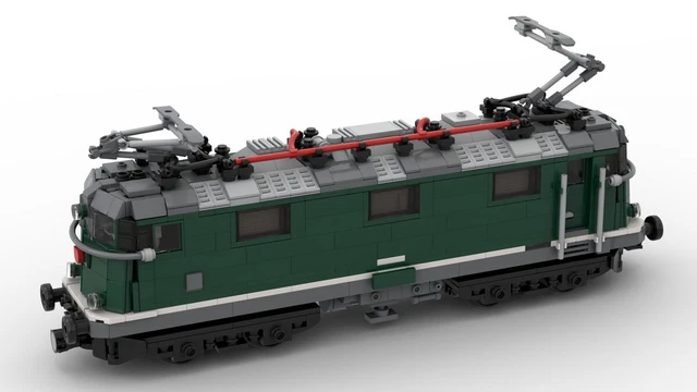 ISTRUZIONI PDF LOCOMOTIVA elettrica FFS Re 4/4 II MOC da costruzione in mattoncini LEGO© EUR 9 ...