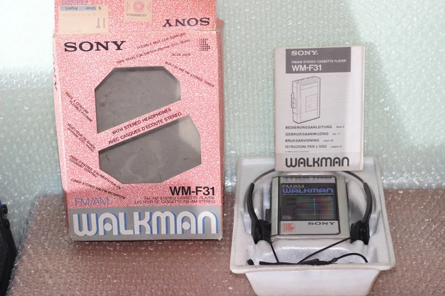 SONY WALKMAN WM-F31 + Complete Manual Box Instructions Rare Not Found ...