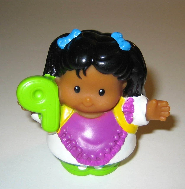 FISHER PRICE LITTLE People Figure SCHOOL GIRL 9 Classroom Number Set ...