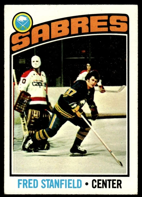 1976-77 TOPPS HOCKEY Card Fred Stanfield Buffalo Sabres #58 EUR 4,19 ...