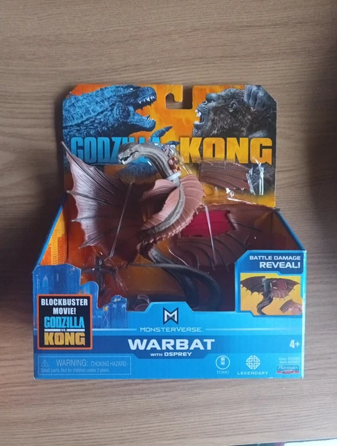 NUOVO! MONSTERVERSE GODZILLA vs Kong Modellino Warbat Terra Cava 15 cm ...