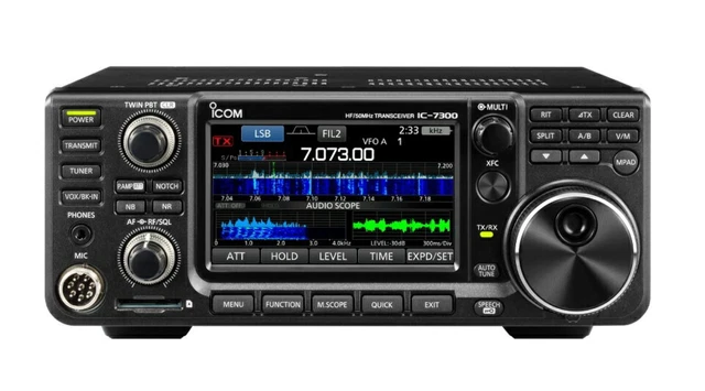 ICOM IC-7300 HF 50MHz SSB/CW/RTTY/AM/FM 100W Transceiver Receiver Black ...