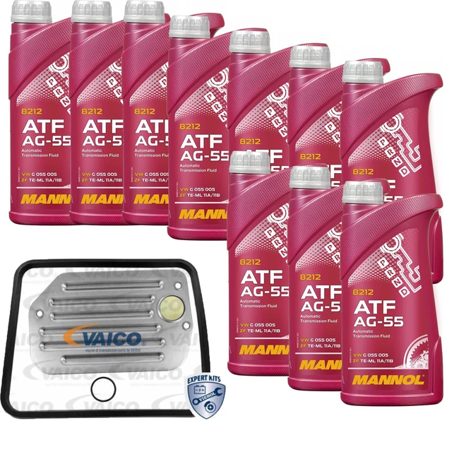 MANNOL ACEITE HIDRÁULICO Atf AG55 10L Vaico Filtro de Transmisión para ...